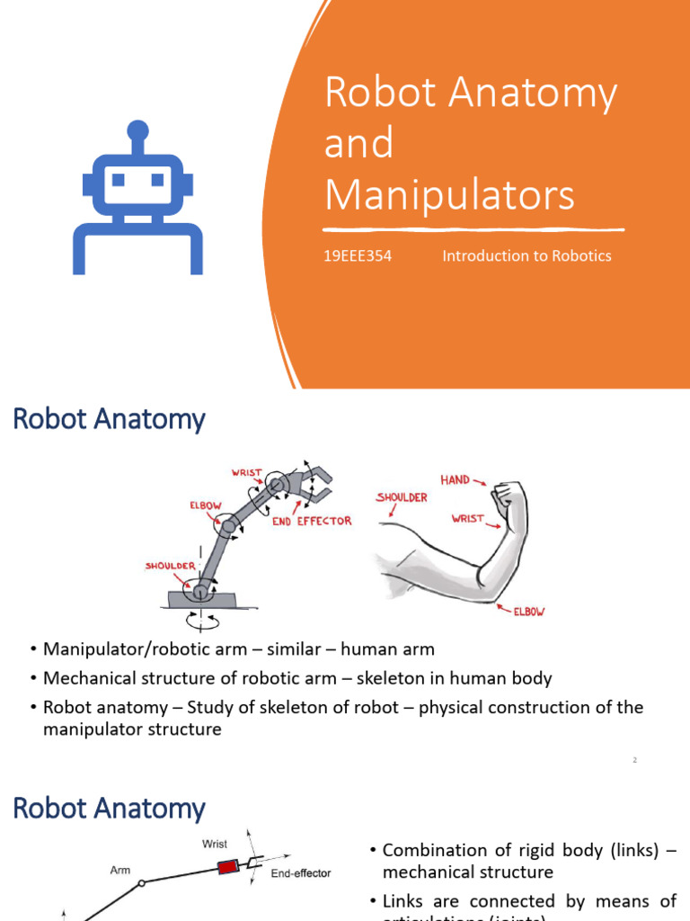 3 - Robot Anatomy and Manipulators - CO1 | PDF | Kinematics | Rotation