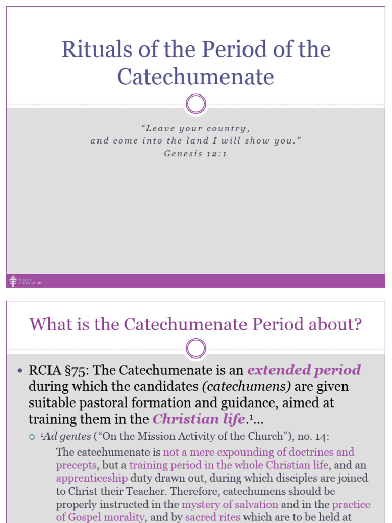 Rituals of The Period of The Catechumenate | PDF | Mass (Liturgy ...