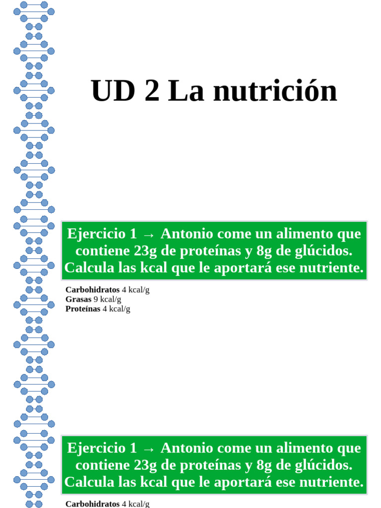 Cálculo de Kcal y TMB en Nutrición | PDF | Nutrientes | Carbohidratos