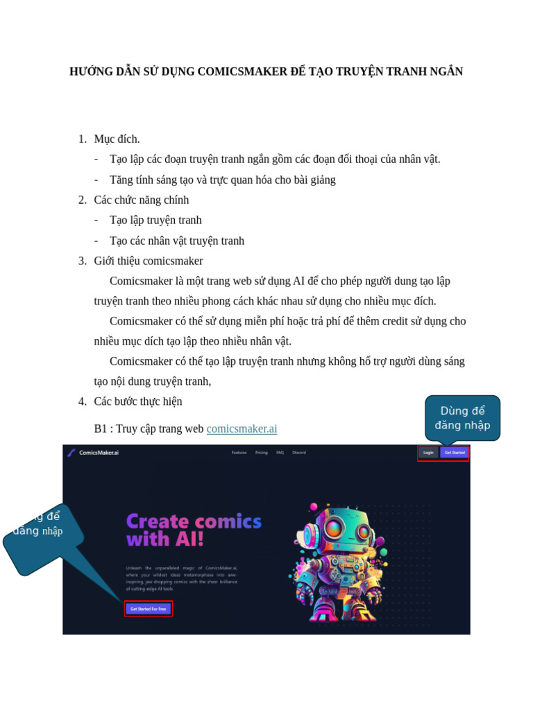 HƯỚNG DẪN SỬ DỤNG COMICSMAKER ĐỂ TẠO MỘT TRANG TRUYỆN | PDF