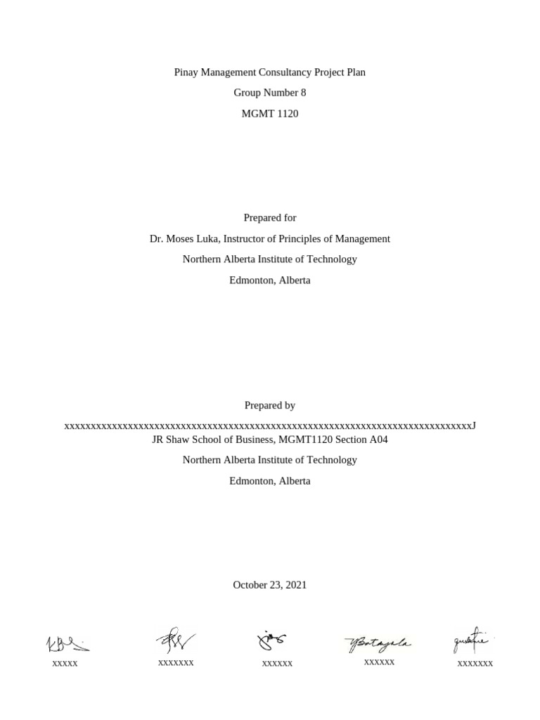 Project Plan Document - FINAL | PDF | Goal | Evaluation