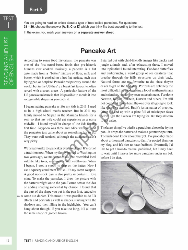 Gold Experience B2 Exam Practice | PDF