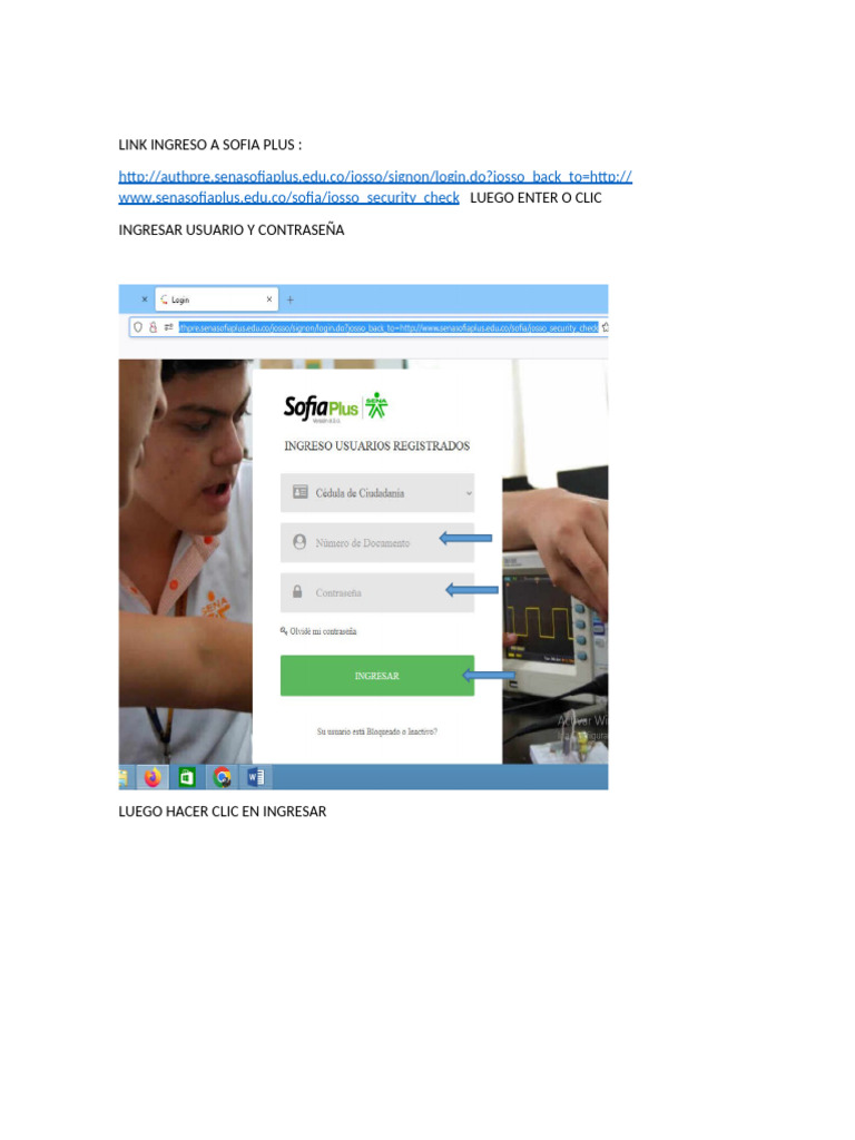 Formas de Ingreso Al Curso Por Sofia Plus | PDF | Ciencias sociales