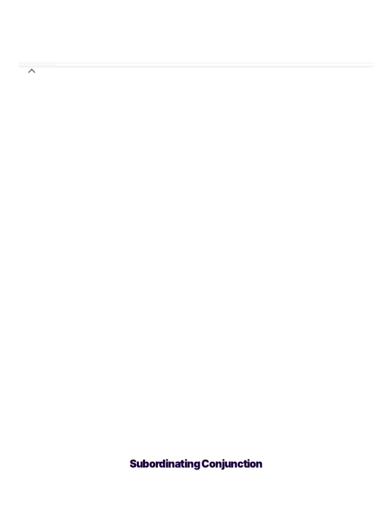 Mastering Subordinating Conjunctions | PDF | Sentence (Linguistics) | Grammar