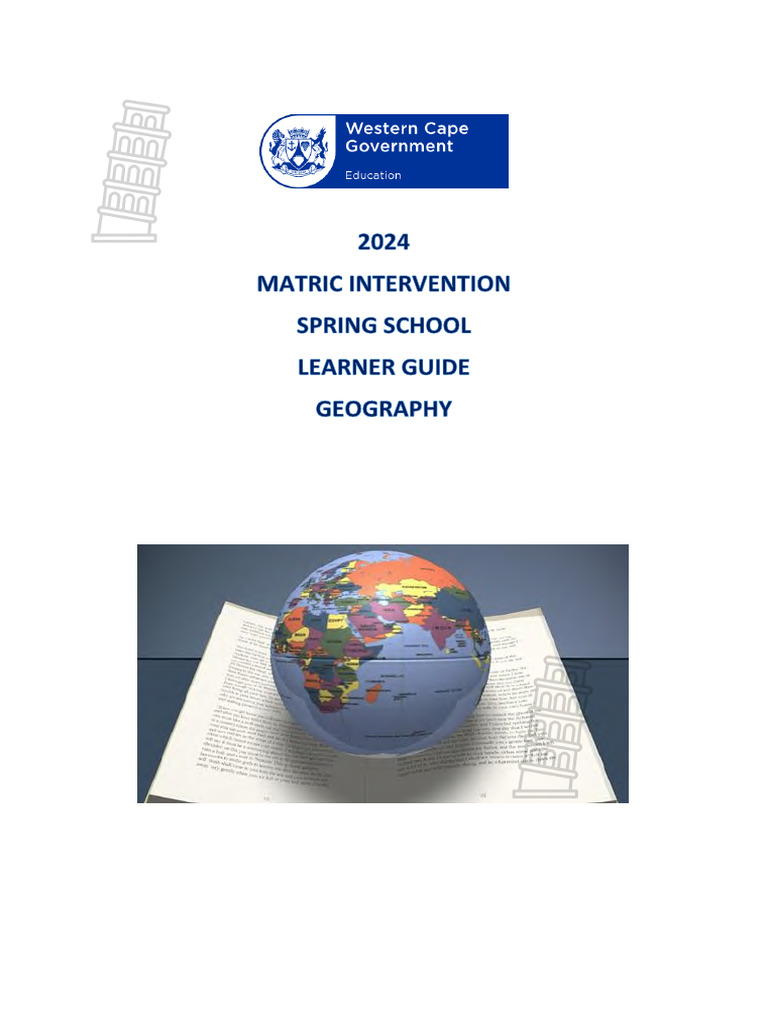 WC Geography Grade 12 Spring Intervention 2024 and Memo | PDF ...