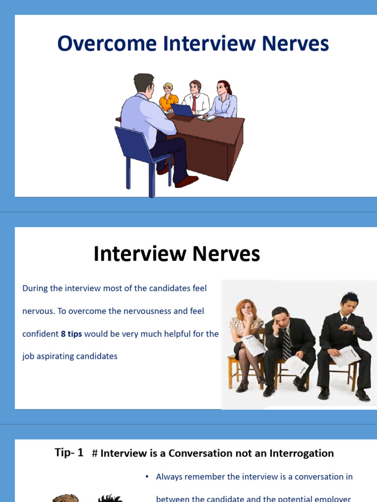 Overcome Interview Nerves | PDF