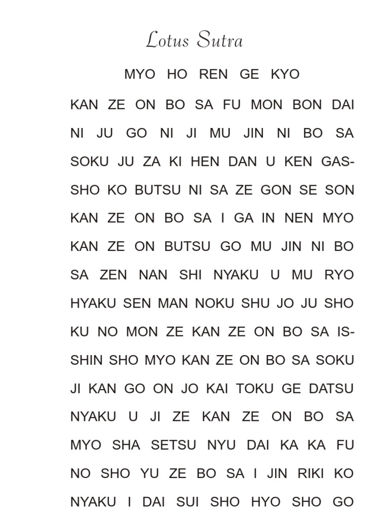 MT Baldy Zen Center Sutra Chant Book | PDF | Schools Of Buddhism ...
