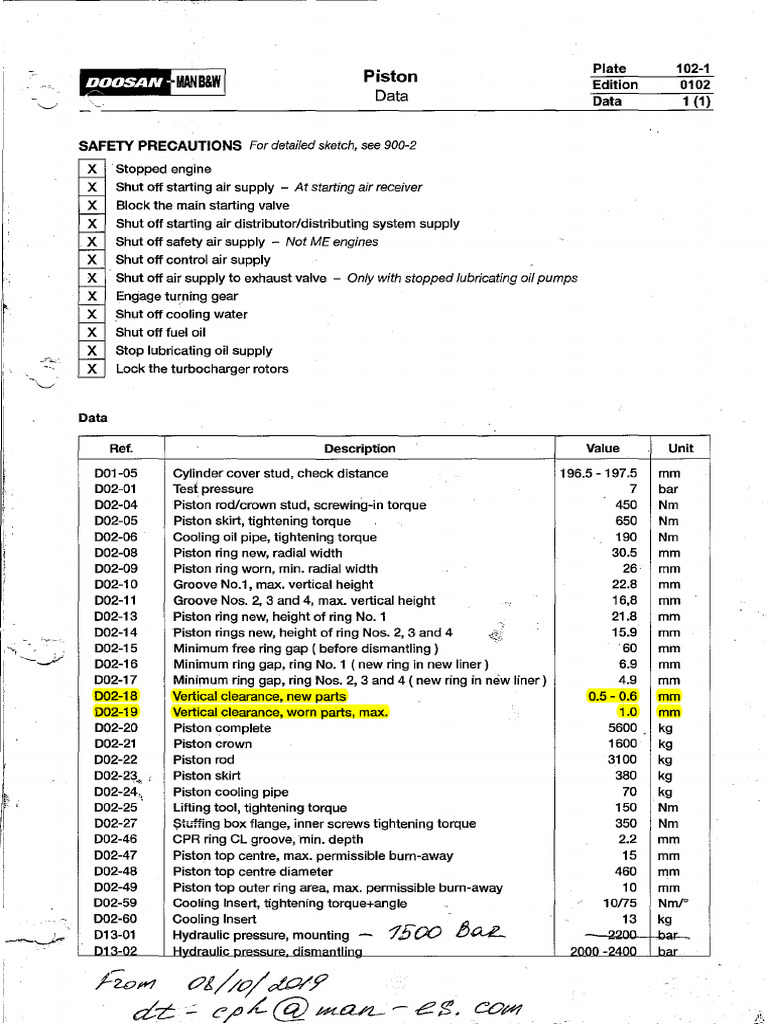 ME Manual Pison Rings Measurements | PDF | Piston | Internal Combustion ...