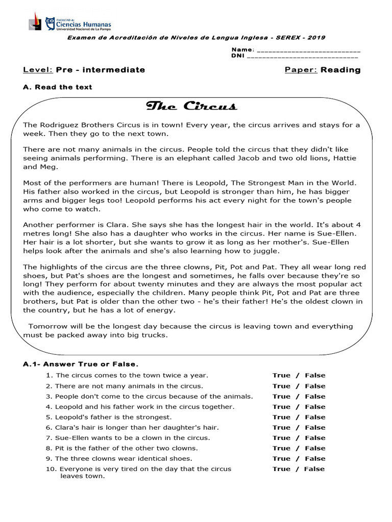 Acred. Pre-Intermediate'19 | PDF
