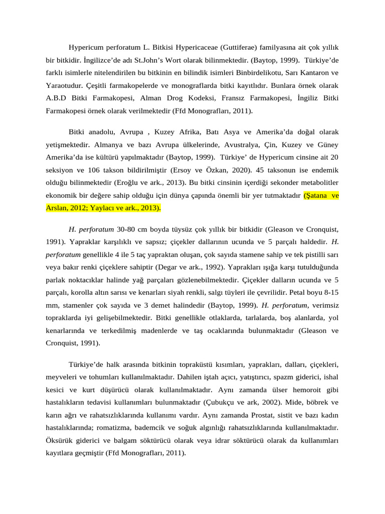Hypericum Perforatum 2803 | PDF