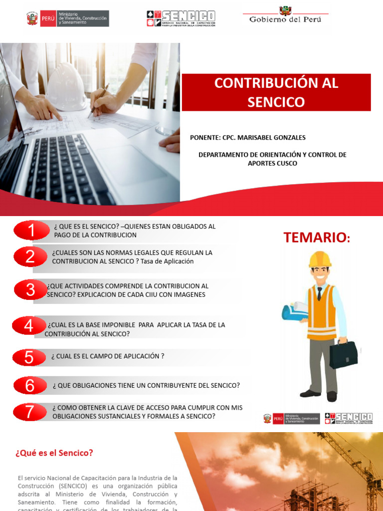 Contribución al SENCICO: Guía Completa | PDF