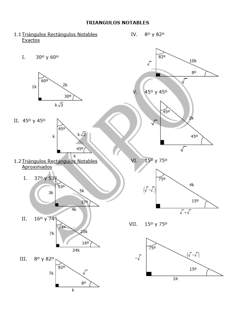 Triangulos Notables | PDF