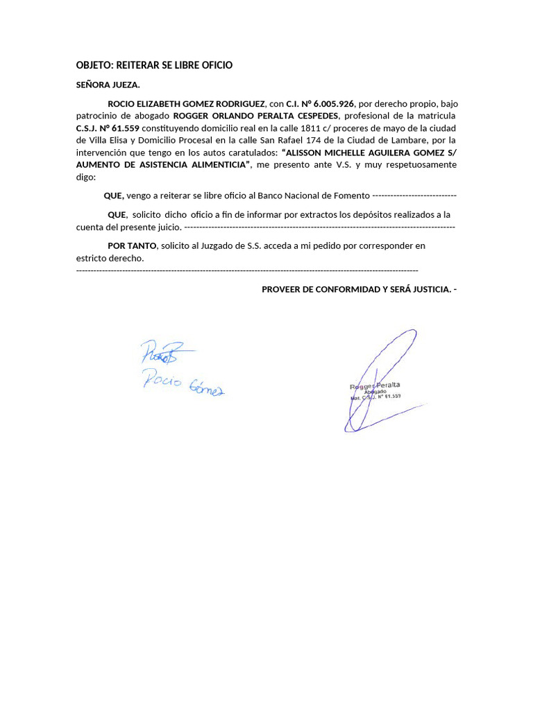 Reiterar Se Libre Oficio A.A. | PDF