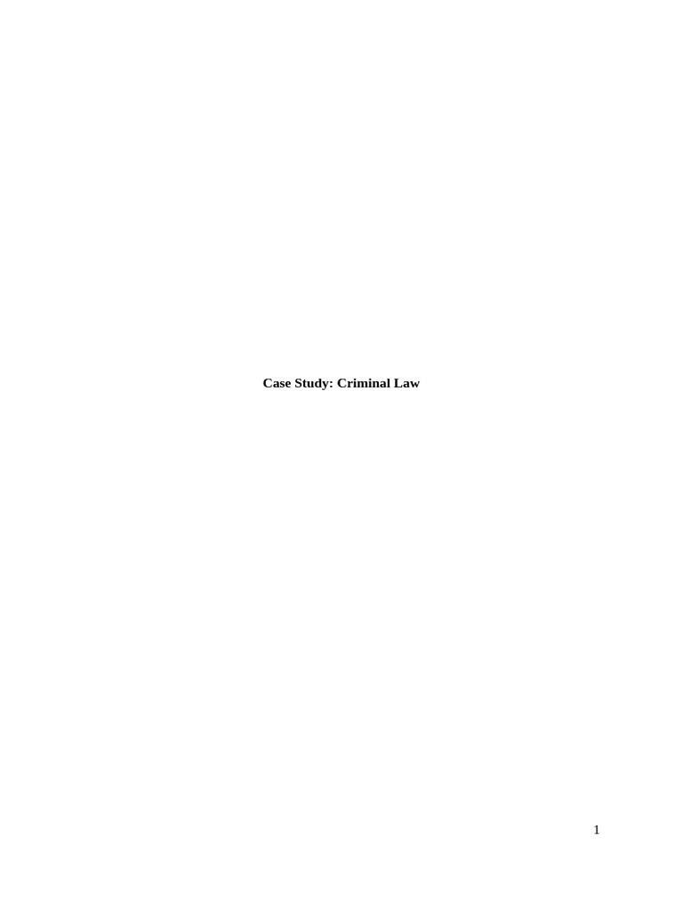 Criminal Liability Case Study Analysis | PDF | Crimes | Crime & Violence
