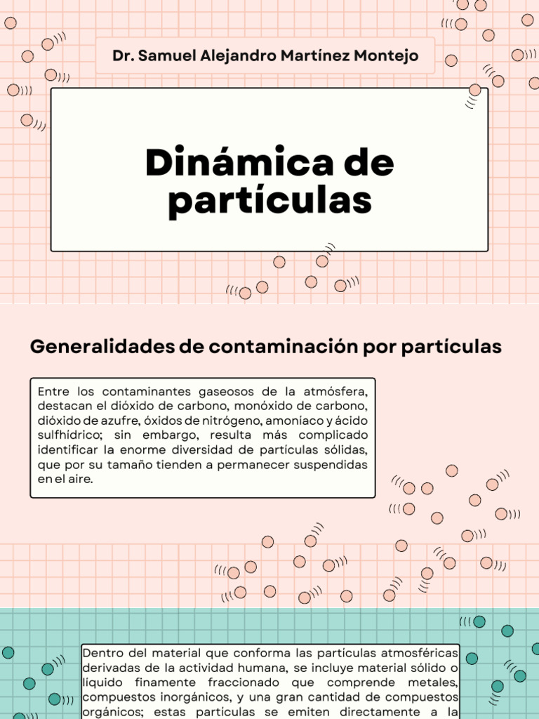U1. PRESENTACION Dinámica de Partículas | PDF