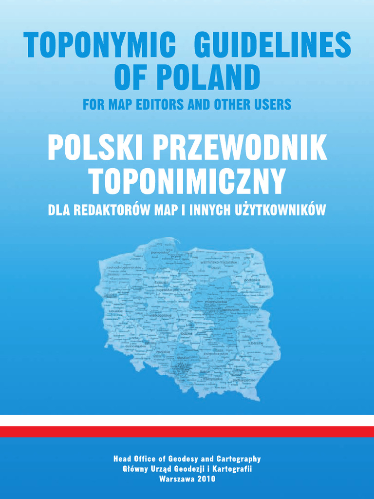 Toponymic Guidelines of Poland | PDF