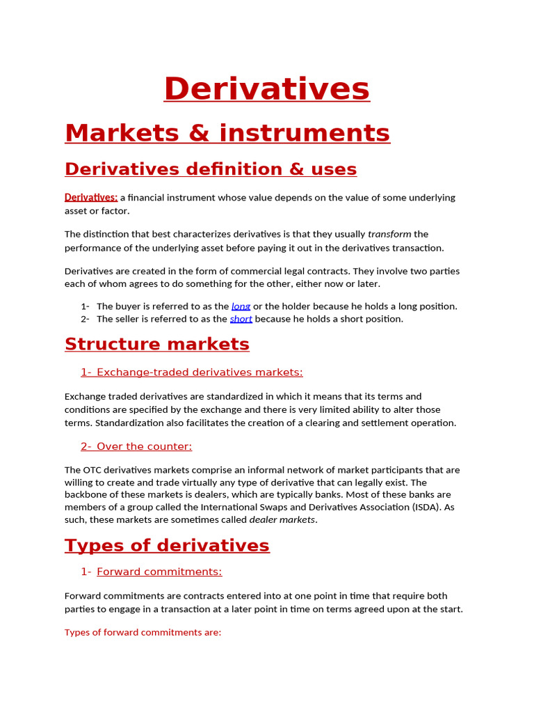 9 Derivatives | PDF | Derivative (Finance) | Option (Finance)
