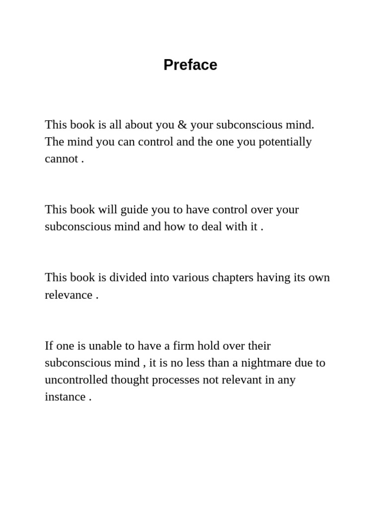 Control Your Subconscious Mind | PDF | Psychodynamics | Id