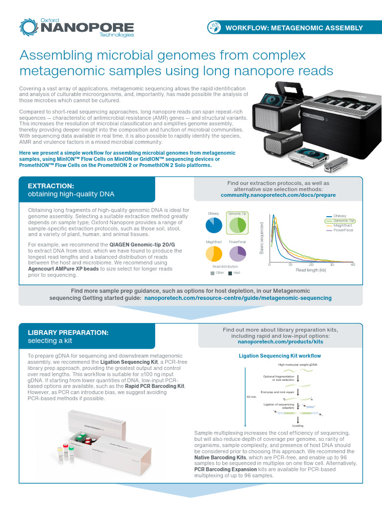 Workflow Metagenomic Assembly | PDF | Dna Sequencing | Genomics