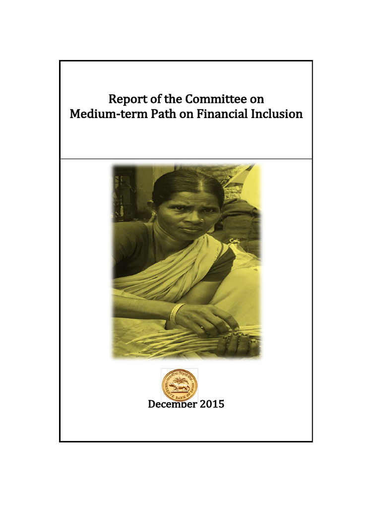 Financial Inclusion Pathway Report 2015 | PDF | Financial Inclusion | Banks