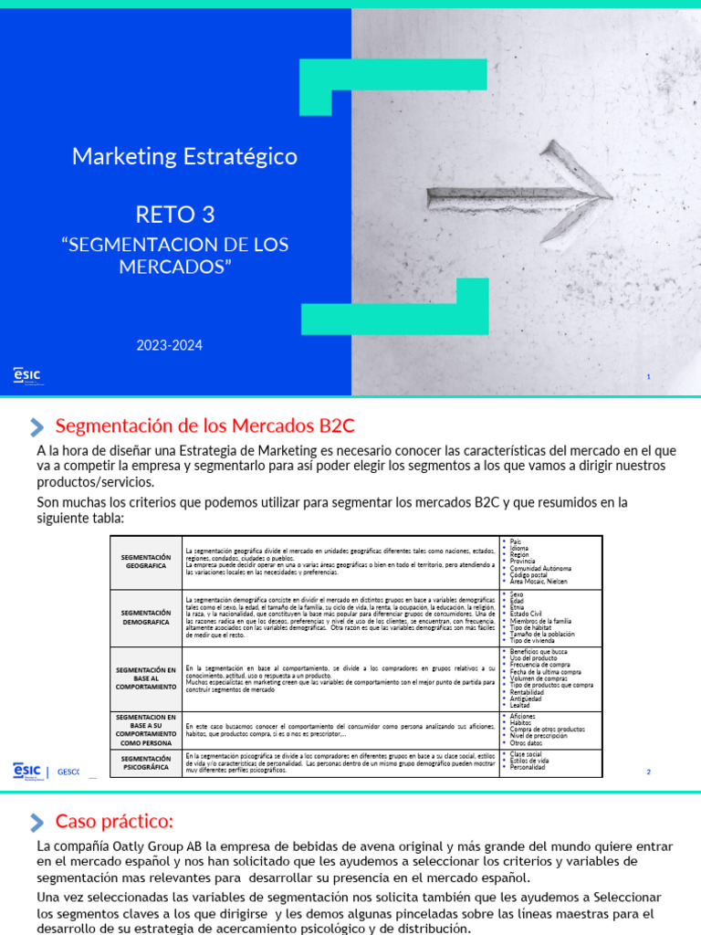 Segmentación de Mercados B2C en 2023 | PDF | Marketing | Mercado (economía)