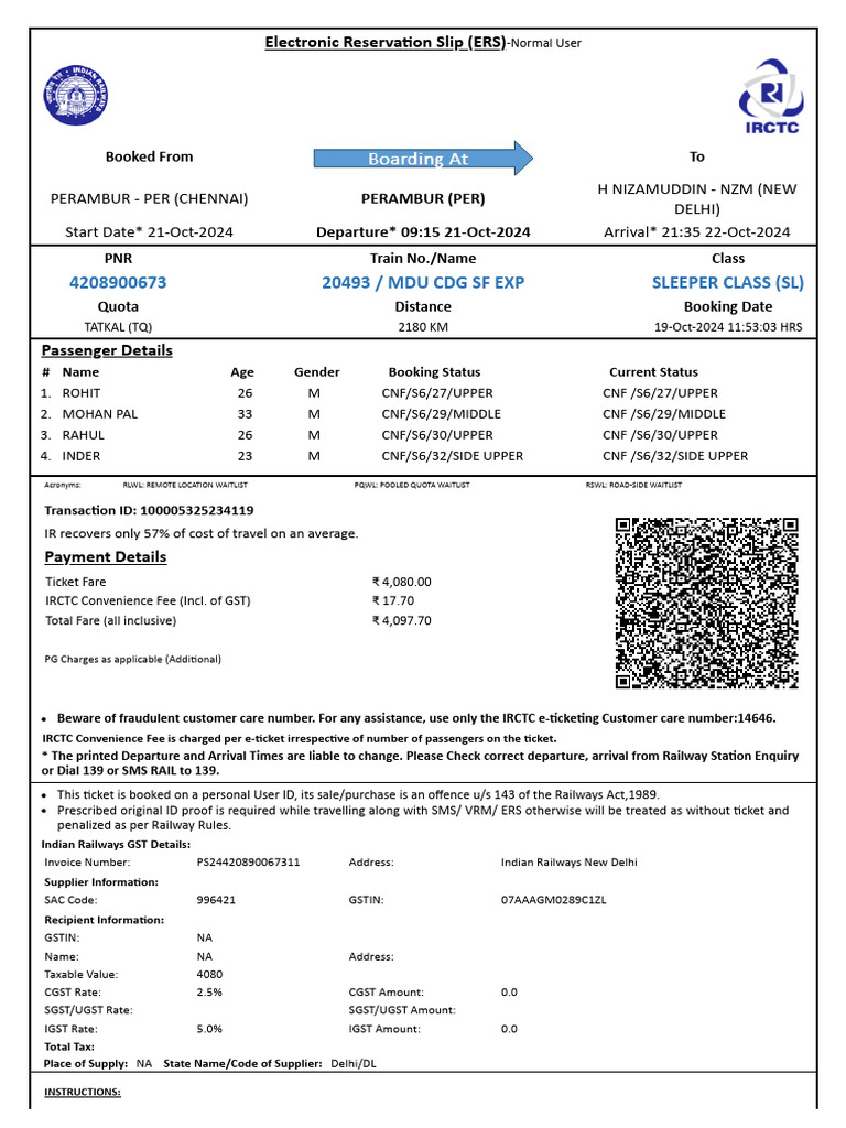 MDU CDG SF Exp Booking Details | PDF | Value Added Tax | Government ...
