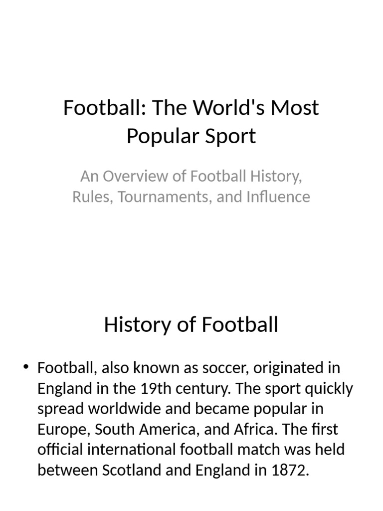Football Presentation | PDF