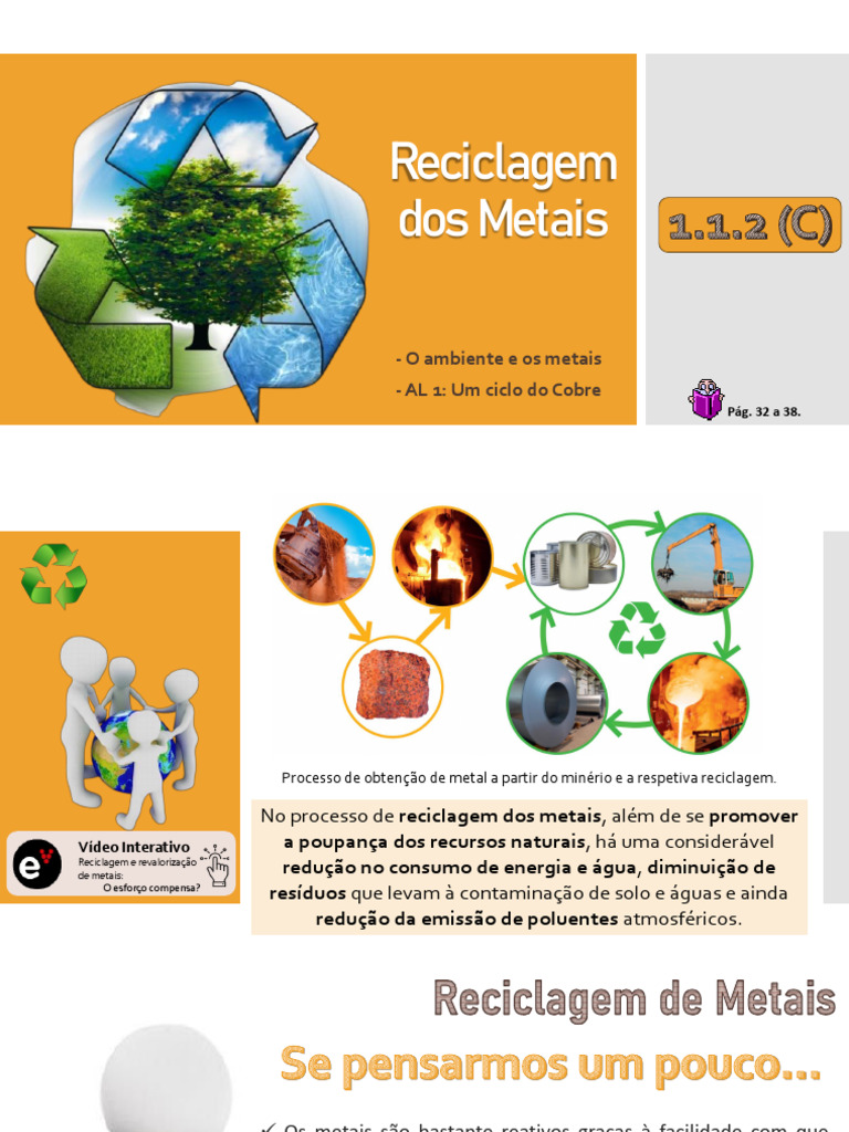 Importância da Reciclagem de Metais | PDF | Reciclagem | Metais
