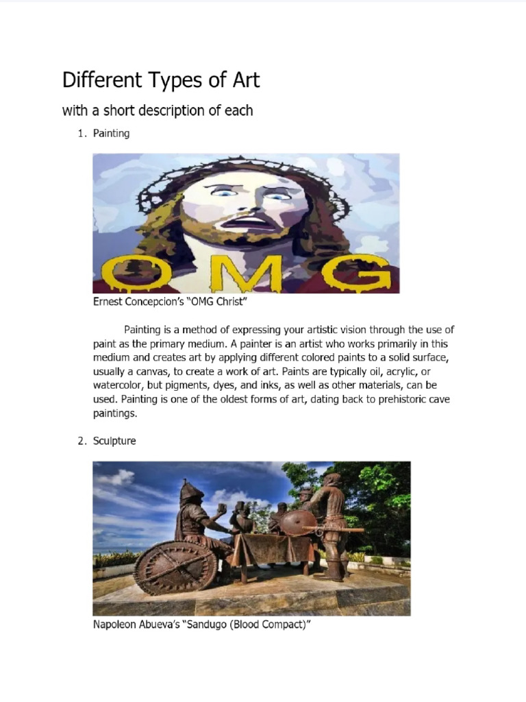 Different Types of Arts | PDF