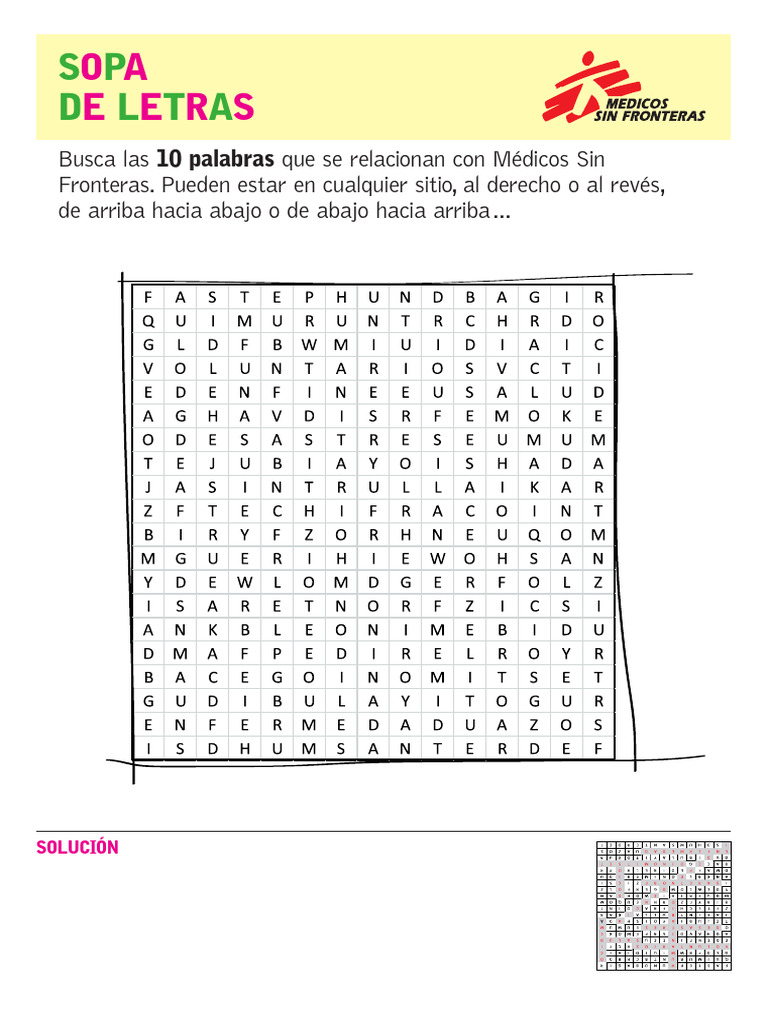 Sopa de Letras | PDF | Salud y bienestar