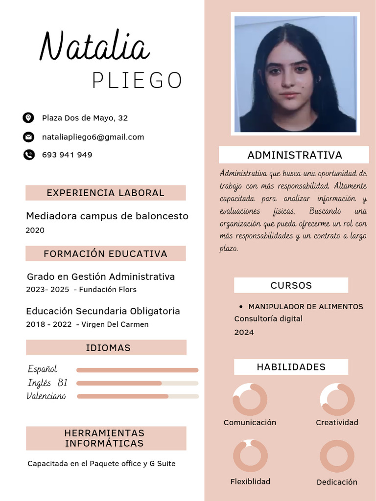 Currículum Natalia | PDF