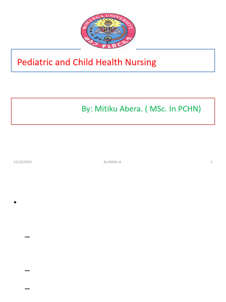 Introduction to pediatrics | PDF | Pediatrics | Nursing