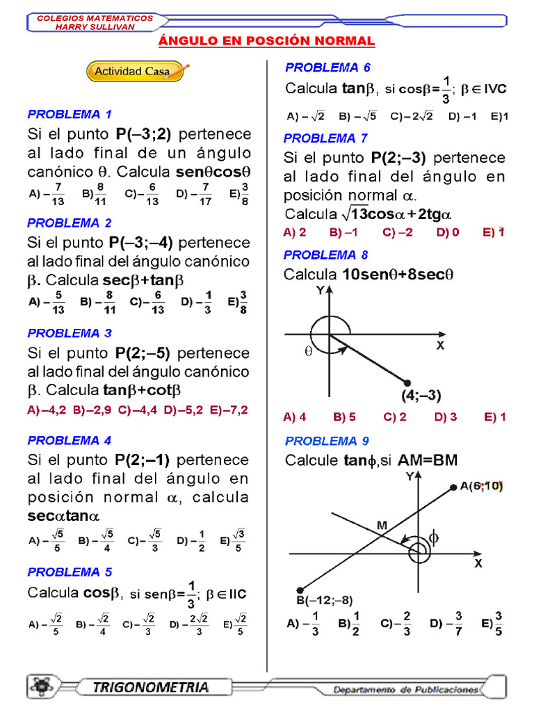 Tarea de Angulo Posicion Normal | PDF