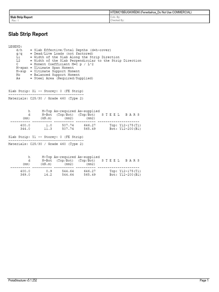 Slab Strip Detailing Updated | PDF | Technology & Engineering