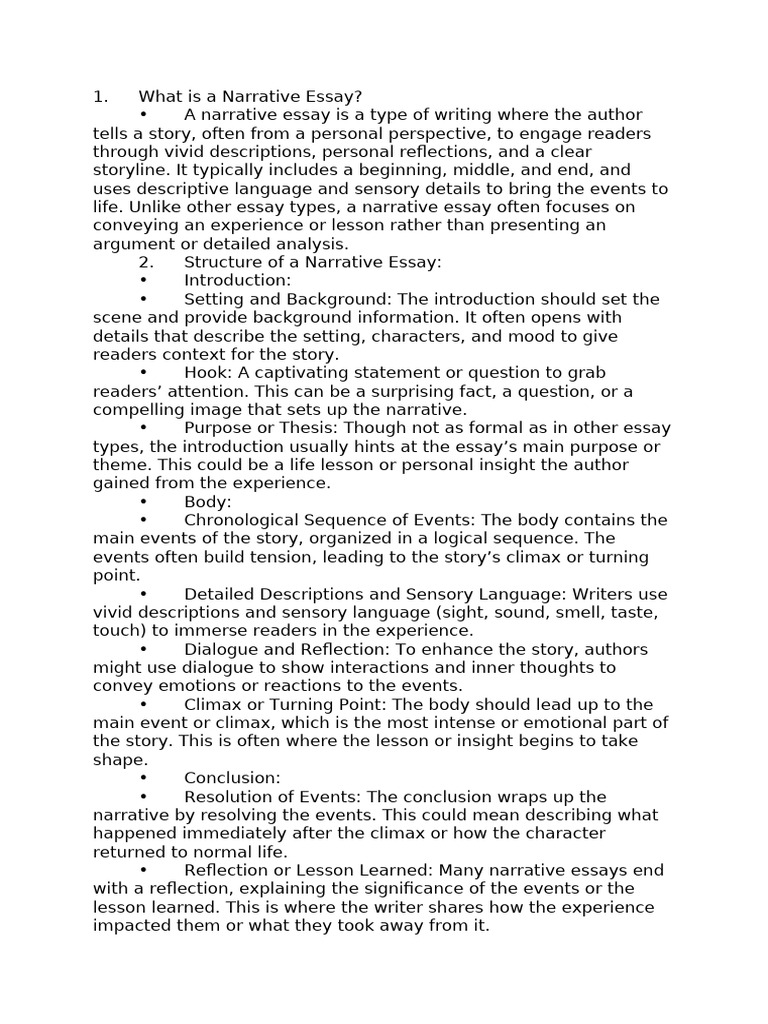 What is nar | PDF | Essays | Narrative