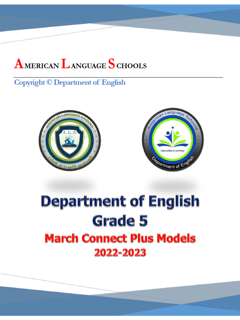 G5 English Connect Plus March Models | PDF | Career & Growth | Language ...