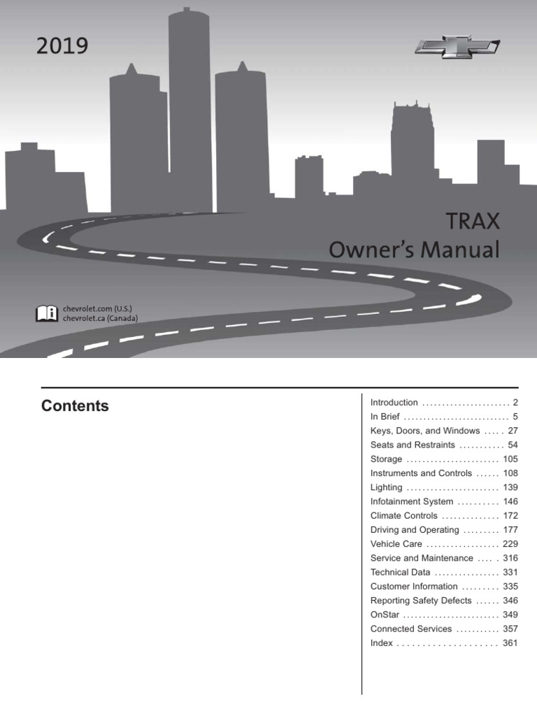2019 Chevrolet Trax | PDF | Vehicle Technology | Vehicle Industry