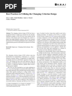 Changing Criterion Design in ABA | PDF | Validity (Statistics ...