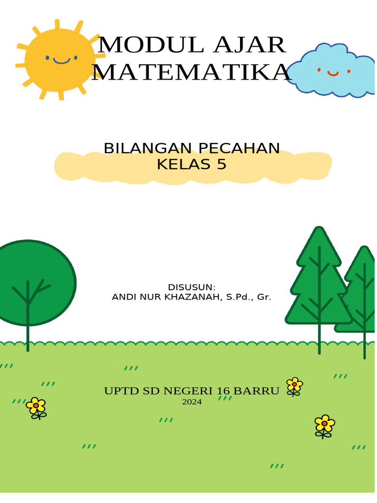 Modul Ajar Matematika MEMBANDINGKAN BILANGAN Pecahan Berdiferensiasi | PDF | Sains & Matematika