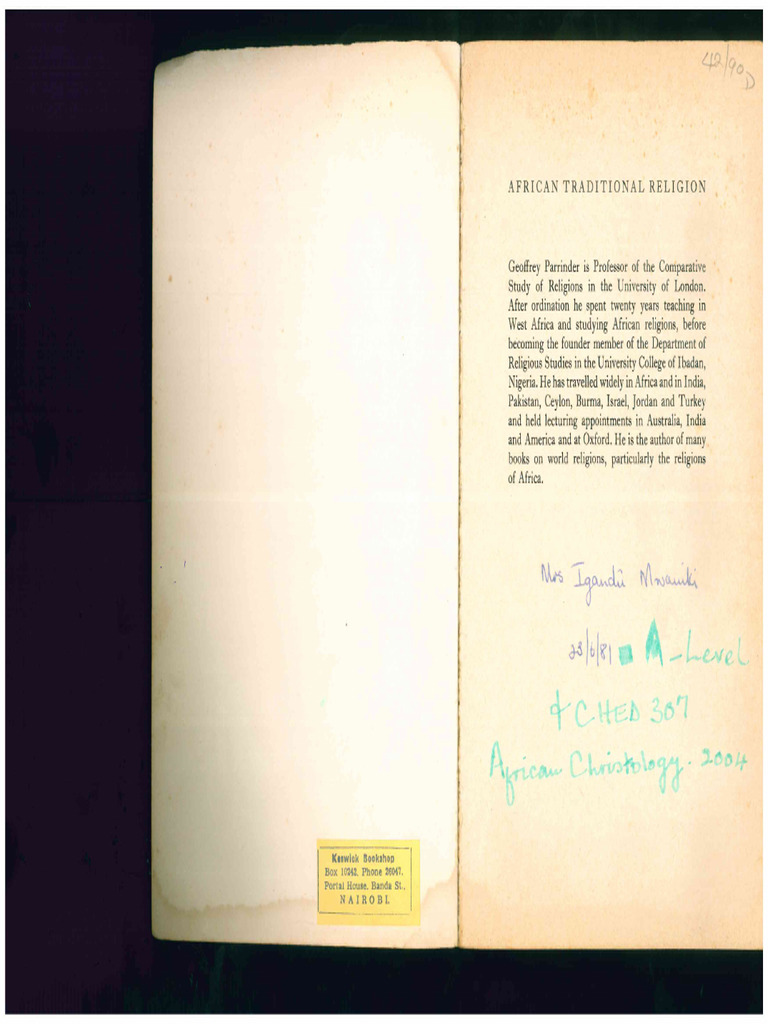 African Traditional Religion | PDF