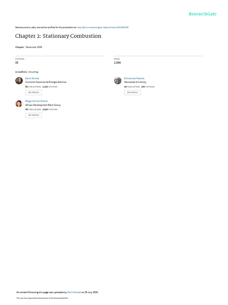 V2 2 Ch2 Stationary Combustion | PDF | Emission Intensity | Greenhouse Gas