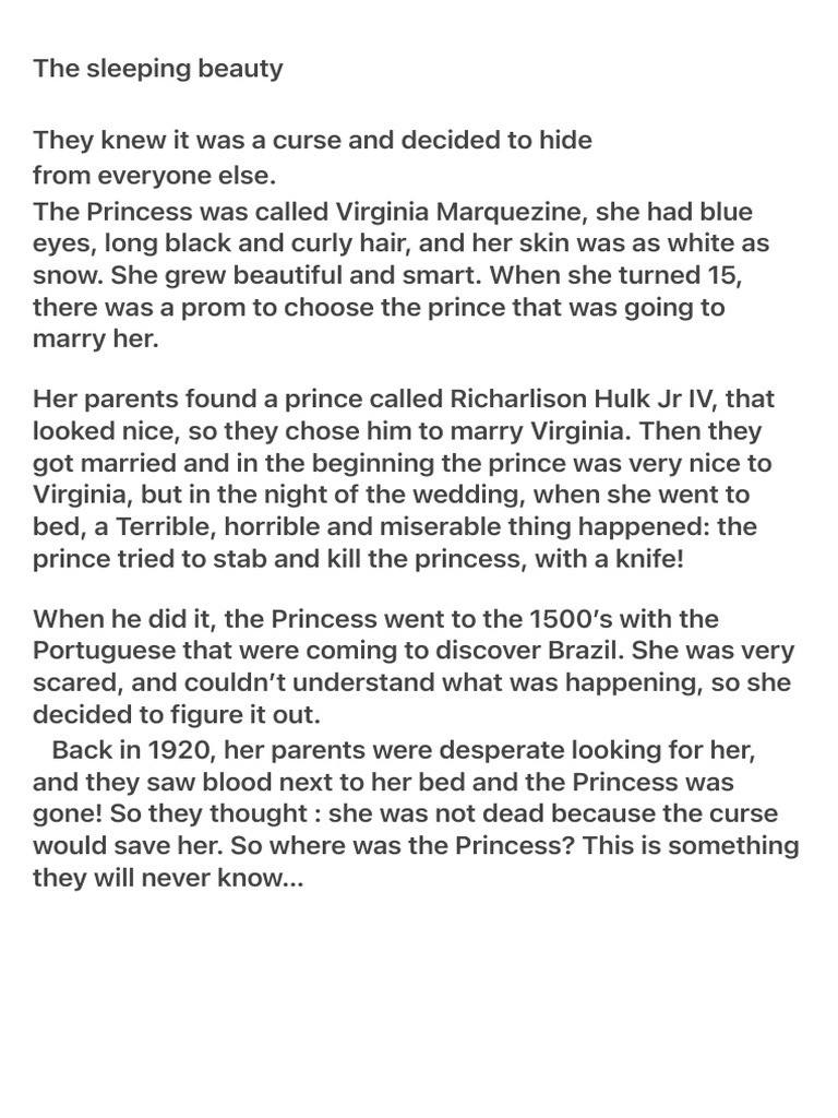 The Sleeping Beauty | PDF | History | Mystery, Thriller & Crime Fiction