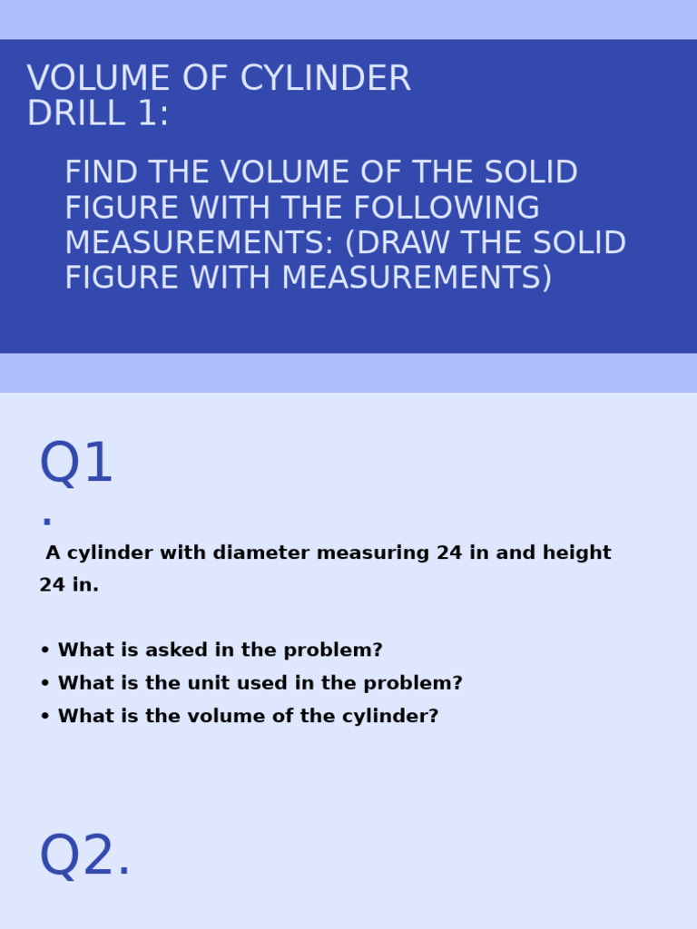 Area and Volume Math Word Problems Presentation in Blue Hand Drawn ...