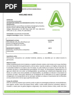 Ficha Técnica del Herbicida Velfosato | PDF | Absorción (Química) | Agua