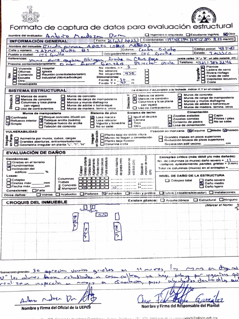 Cedula Escuela Primaria Adolfo López Mateos | PDF