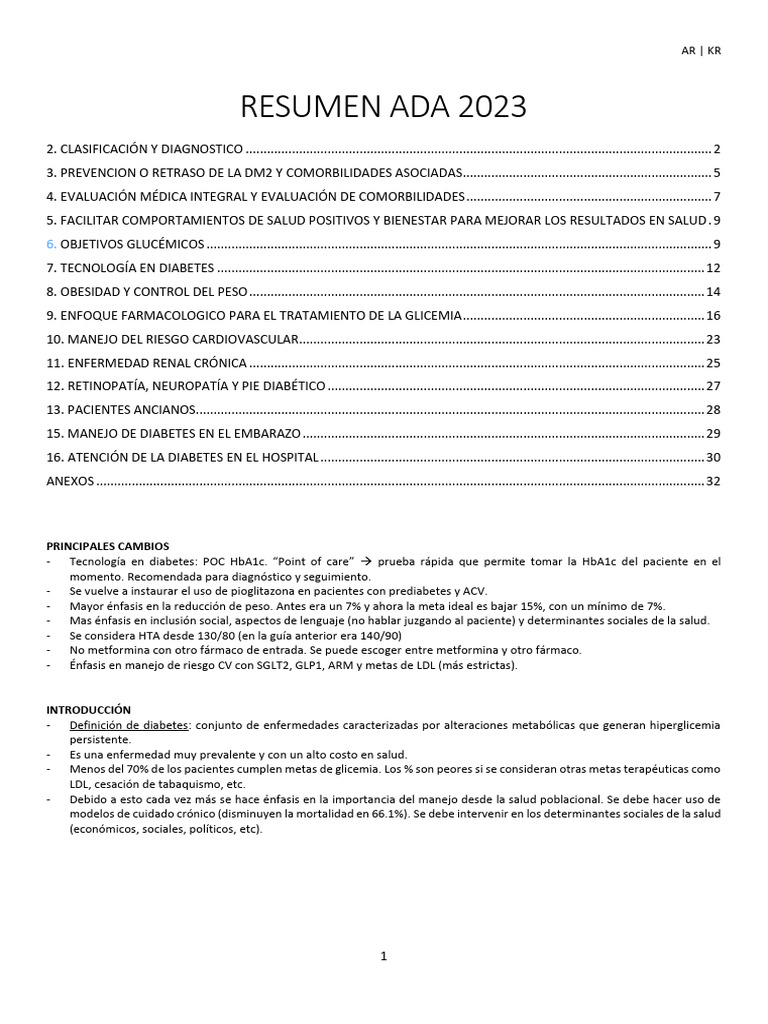 Guía 2023 para el Manejo de la Diabetes | PDF | Diabetes | Insulina