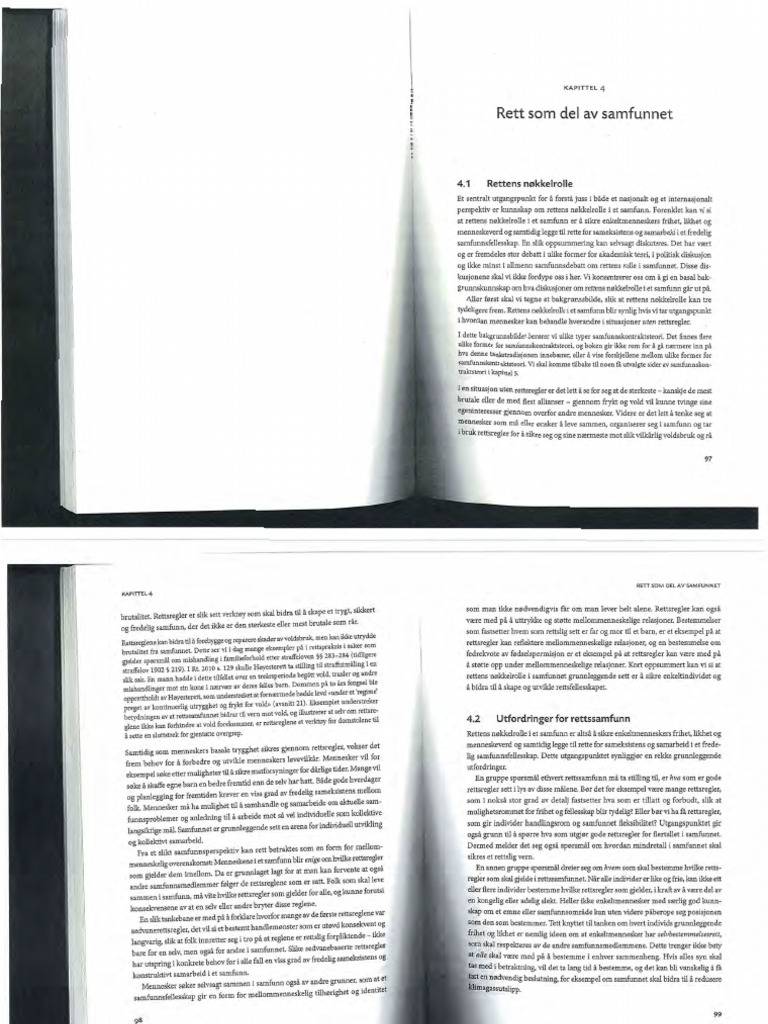 Fra Lov Til Rett - Kap. 4 Og 5 | PDF