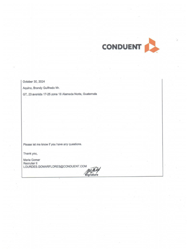 Carta de Oferta | PDF