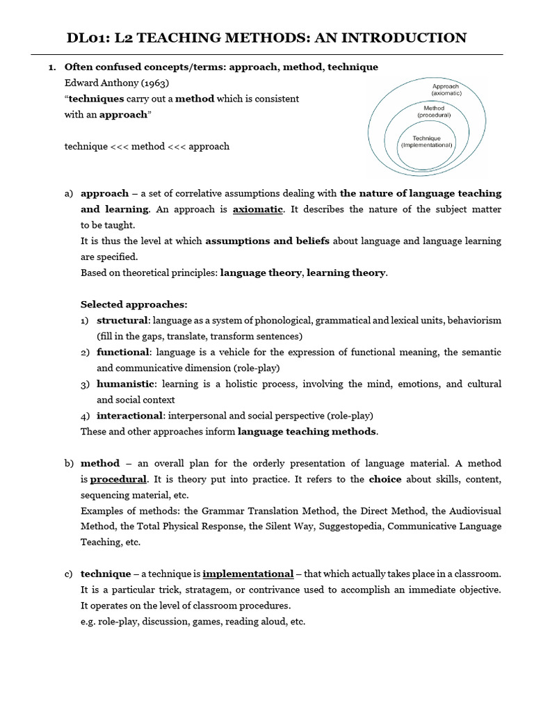 01.L2 Teaching Methods An Introduction | PDF | Science & Mathematics