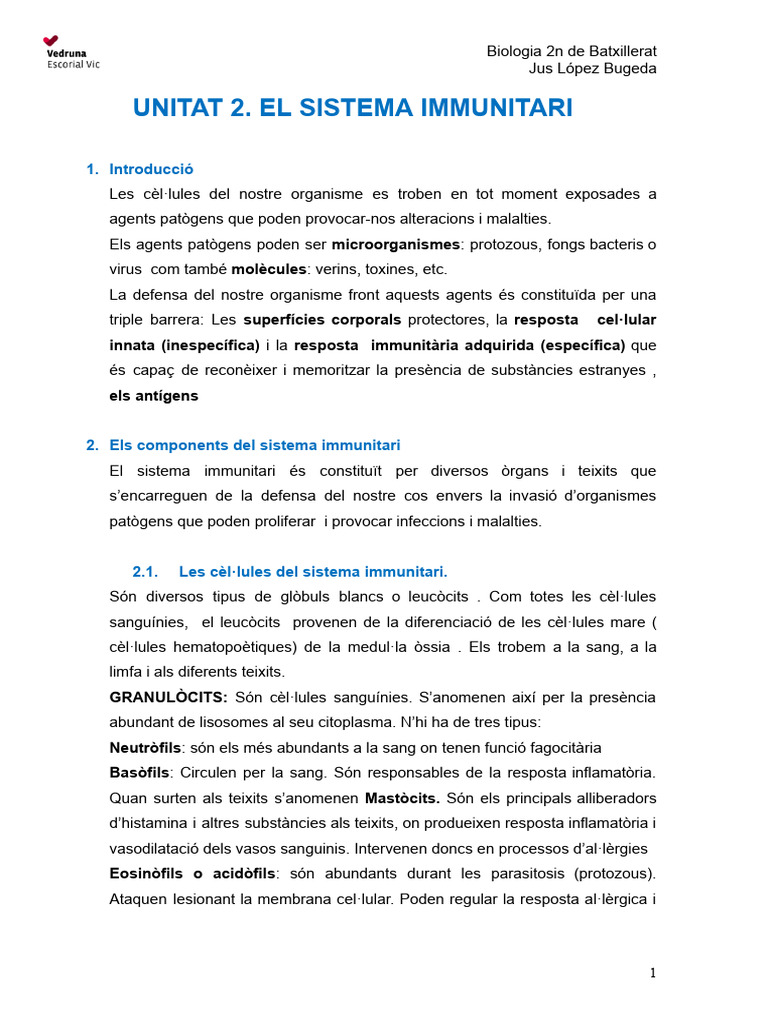 Unitat 2. Continguts | PDF